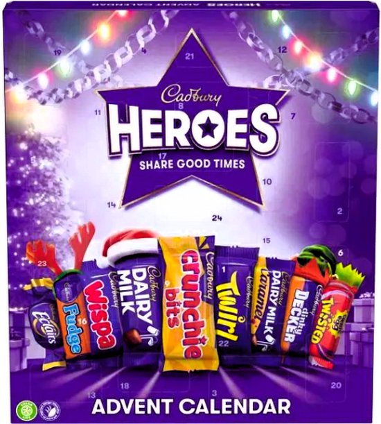 Cadbury Heroes Advent Calendar - 230g - (Christmas) - (Kerstmis ...