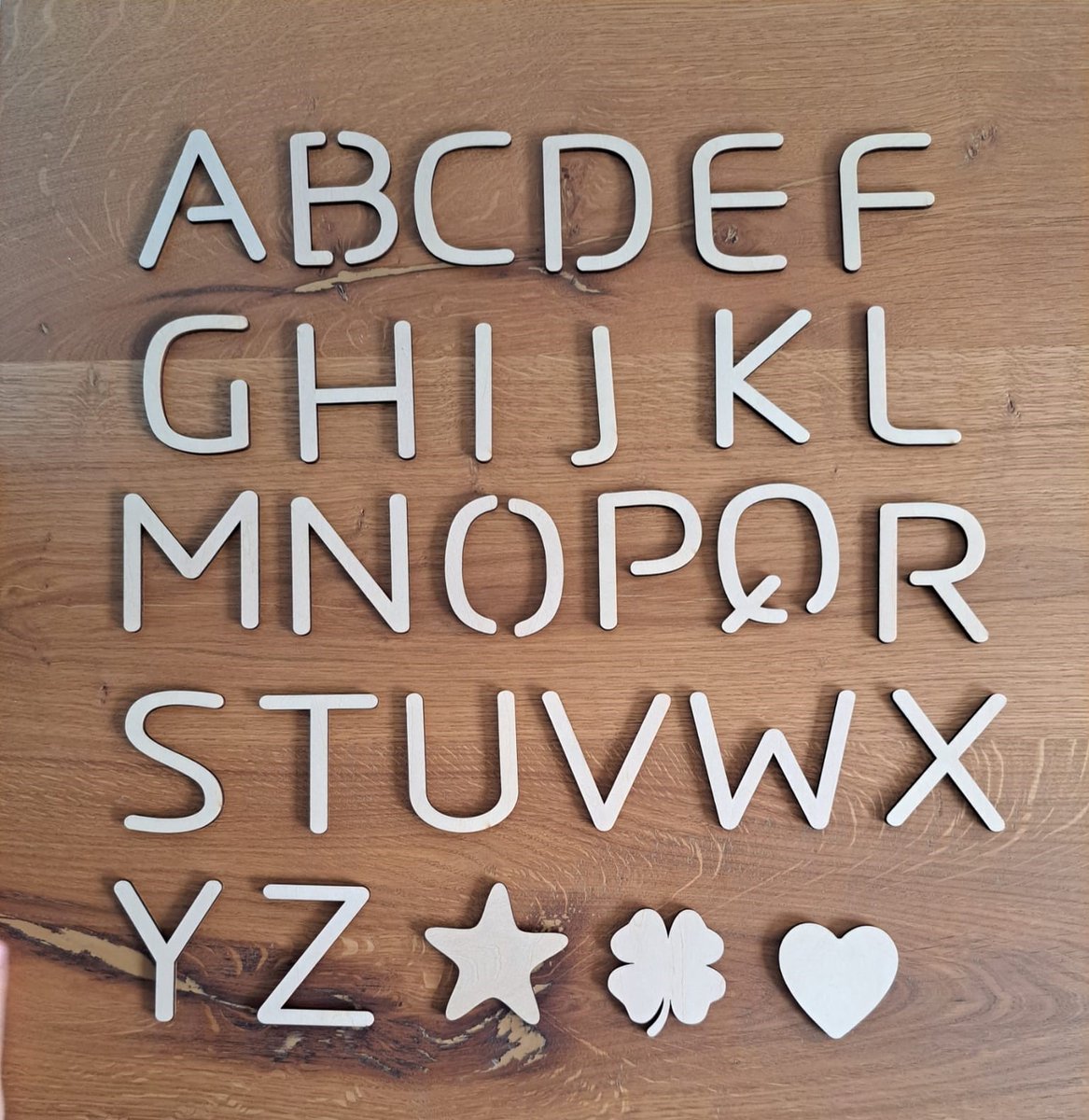 Zak houten letters - Hobbyletter - Knutselletters - Hout - per zak ...