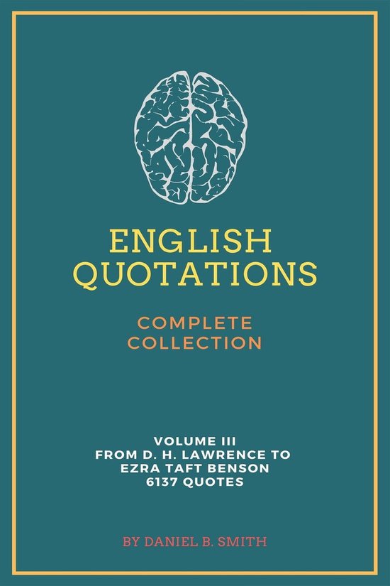 English Quotations Complete Collection: Volume III (ebook), Daniel B ...