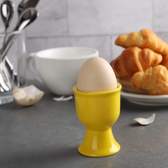 Keramische eierdopjes 6 stuks porseleinen eierstandaard voor zachte ...