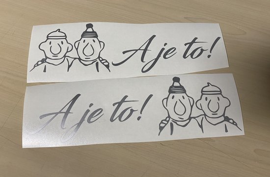 Aje Too Autosticker - Trekker, Klussen & Vrachtwagen Sticker - 28x9 | bol