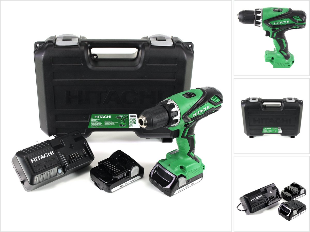 Hitachi DS18DJLWC Accuboormachine - 18V - incl. 2 accu's - incl. koffer ...