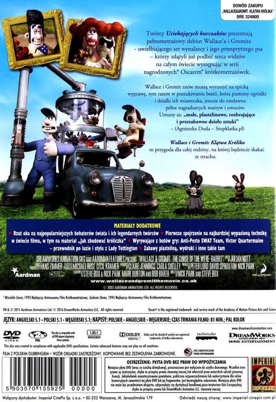 Wallace & Gromit: The Curse of the Were-Rabbit [DVD] (Dvd), Peter ...