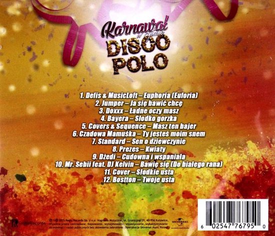 Karnawał w Rytmie Disco Polo [CD], Jumper | Muziek | bol