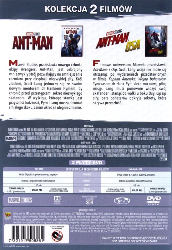 Ant-Man / Ant-Man and the Wasp [2DVD] (Dvd), Maria Seweryn | Dvd's | bol