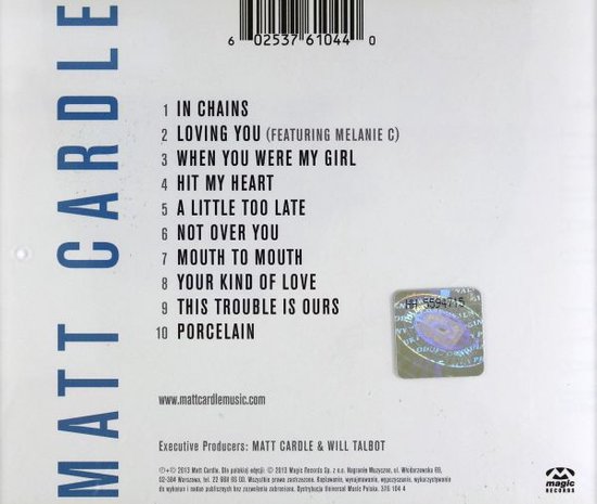 Matt Cardle: Porcelain [CD], Matt Cardle | Muziek | bol