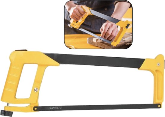 PD® Ijzerzaag - EXTRA SCHERP - Zaag - Handzaag - Geel - 30CM | bol
