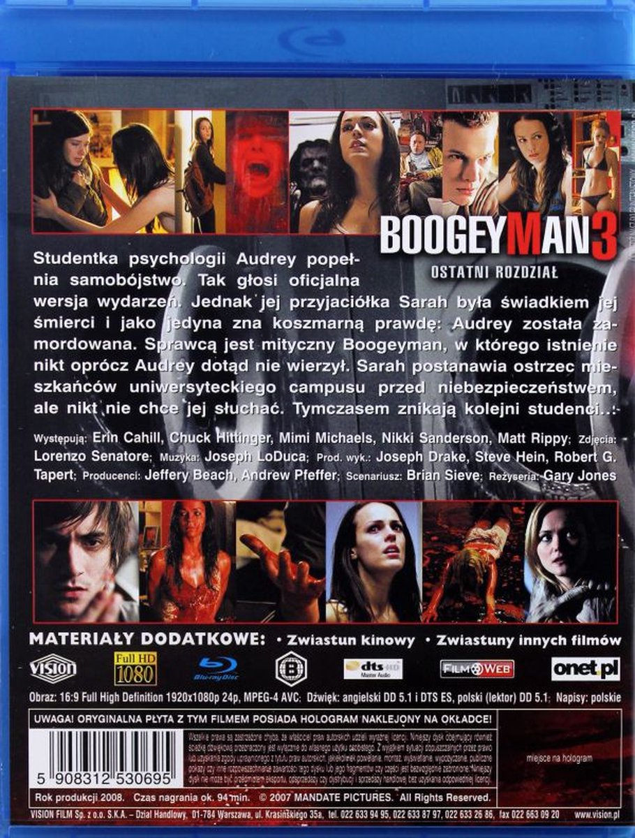 Boogeyman 3 [Blu-Ray] (Blu-ray), Chuck Hittinger | Dvd's | bol.com