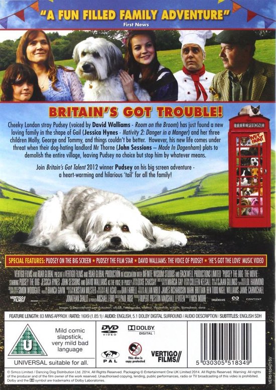 Pudsey The Dog Movie - Movie (Dvd), David Walliams | Dvd's | bol