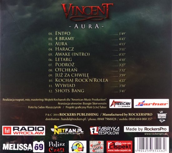 Vincent: Aura [CD], Vincent | Muziek | bol
