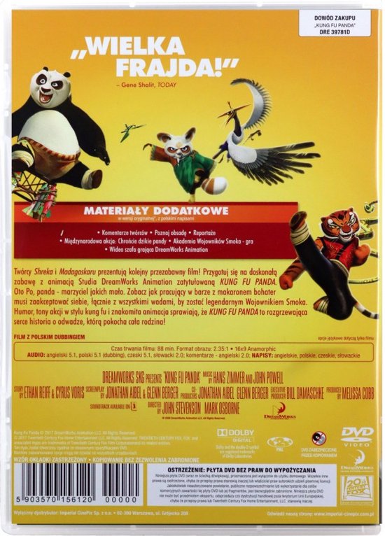 Kung Fu Panda [DVD] (Dvd), Dustin Hoffman | Dvd's | bol.com