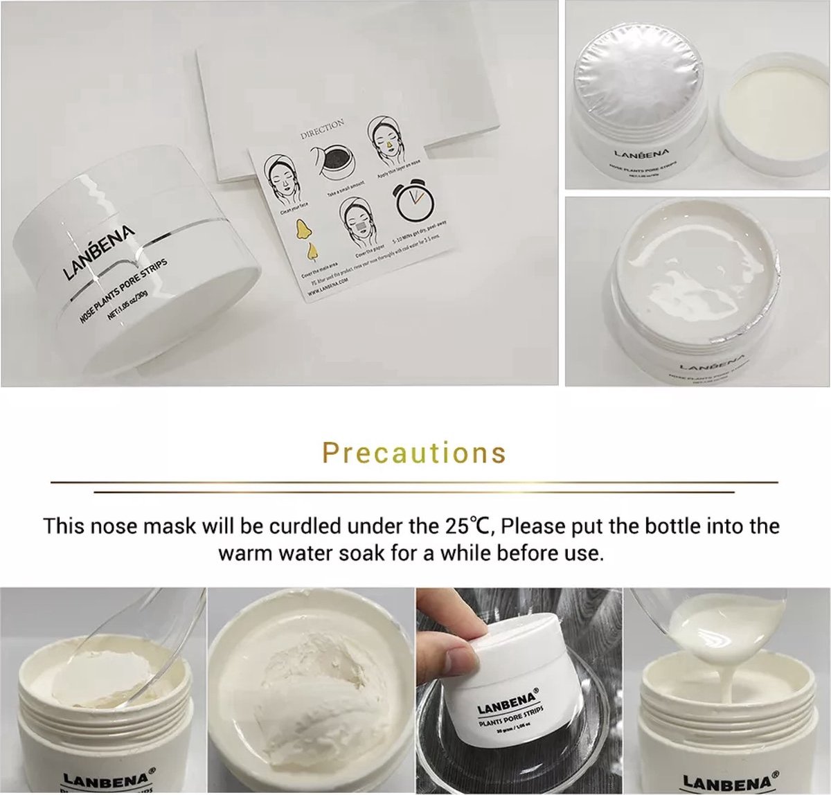 yermin beauty - Lanbena strips - Blackhead - anti mee-eters - grove ...