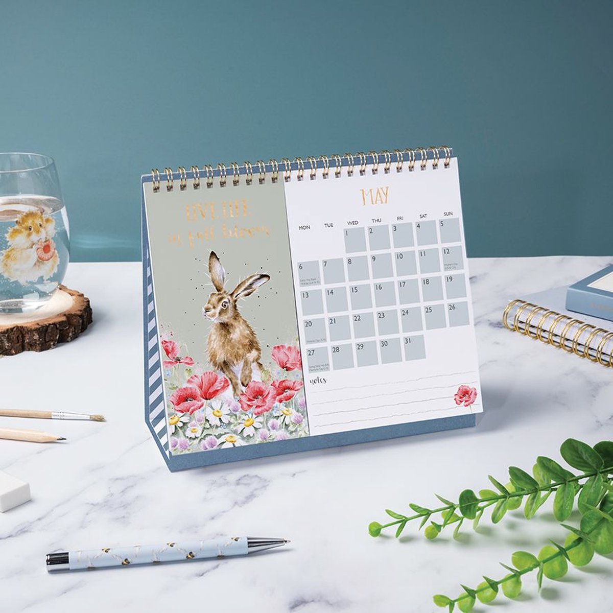 Wrendale Designs Desk Kalender 2024 - Bureaukalender - Desk Calendar ...