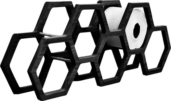 Opberger voor toiletpapier van hout - vervangende rolhouder met ...