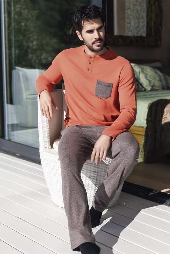 Barandi David Heren Pyjama Bruin M | bol