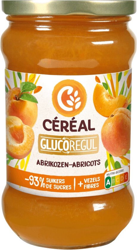 Céréal Jam Abrikozen - 6 x 320 gr - Voordeelverpakking | bol