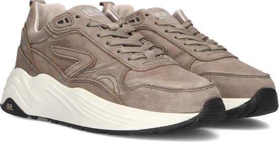 HUB Glide-w Lage sneakers - Leren Sneaker - Dames - Taupe - Maat 39 | bol