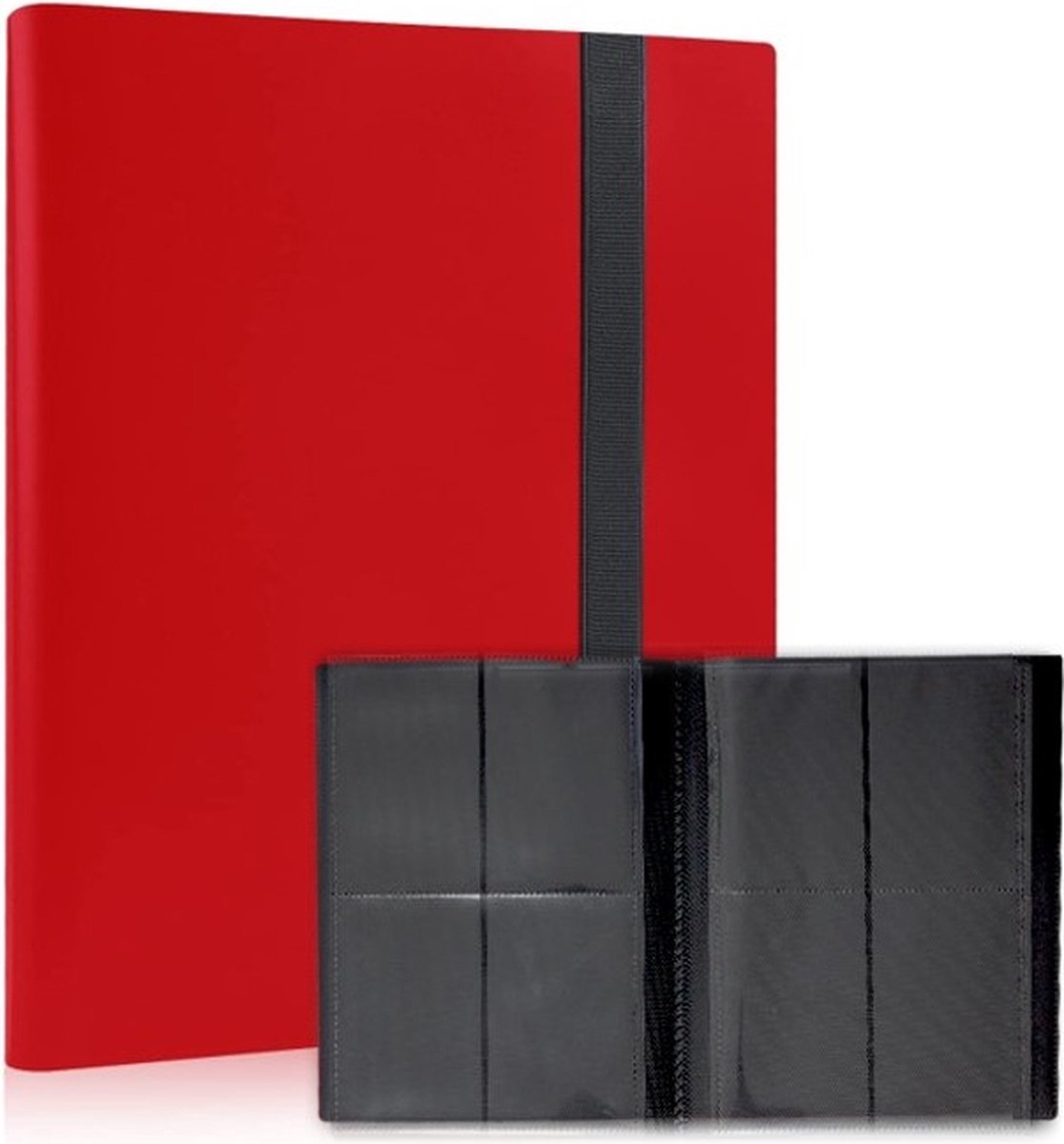 TradingCardPro - Rode verzamelmap binder - Map voor 160 Kaarten - 20 ...