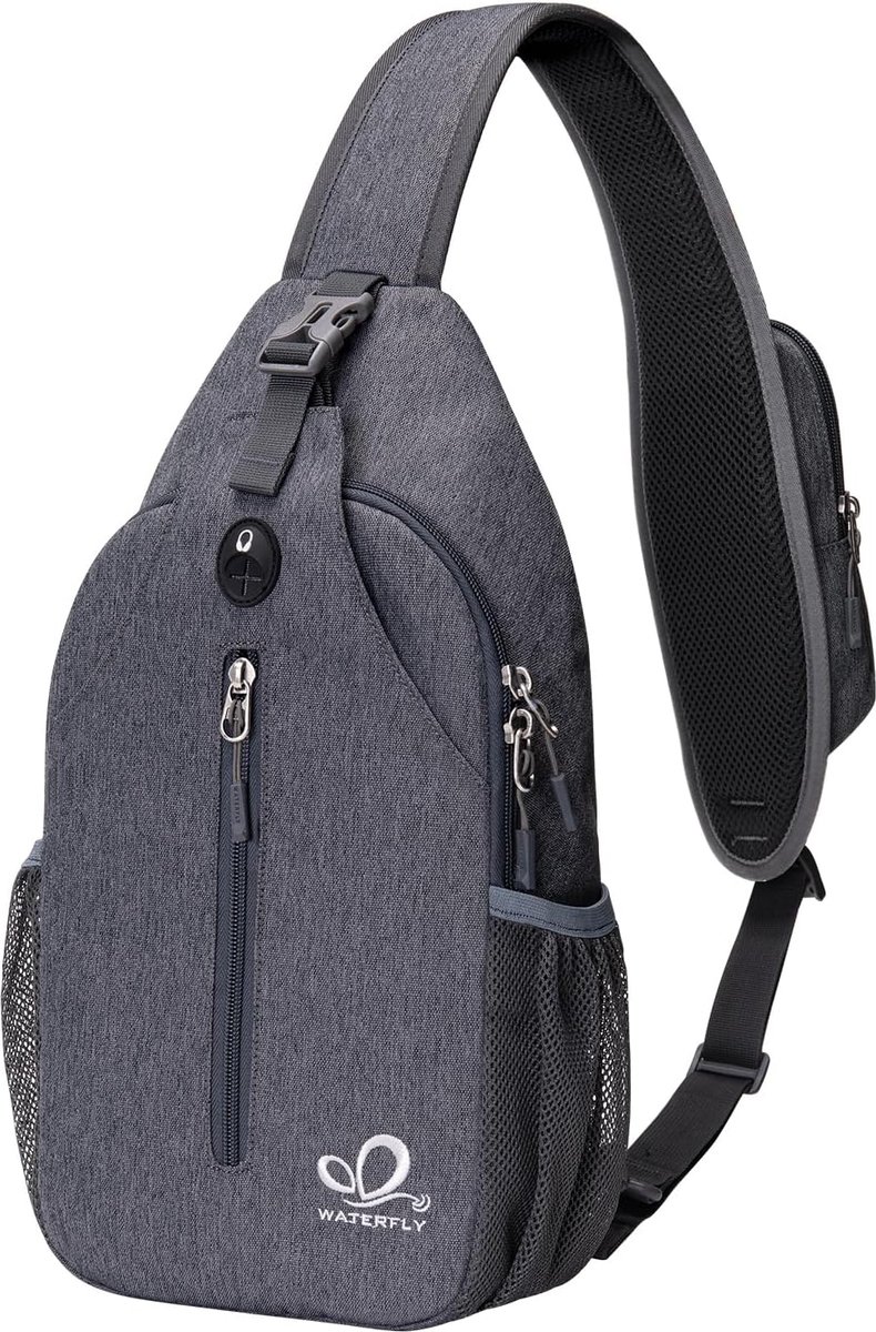 WATERFLY Sling Bag Crossbody Sling Rugzak voor dames en heren, borsttas ...