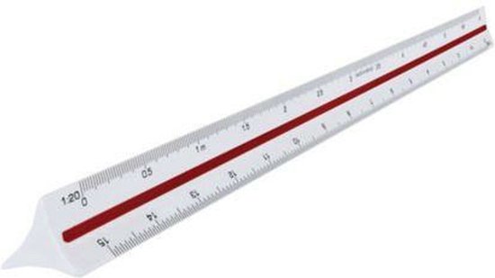 Liniaal Maped Wit 30 cm (5 Stuks) | bol