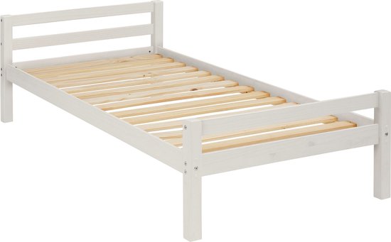 Alpi|Bed 90x200 cm in White Pine | bol