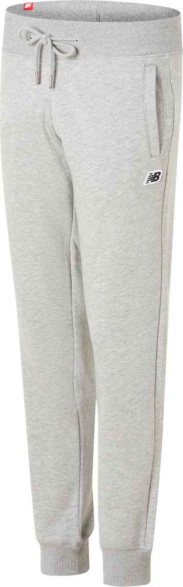 New Balance NB Small Logo Pants Dames Broek - ATHLETIC GREY - Maat S | bol