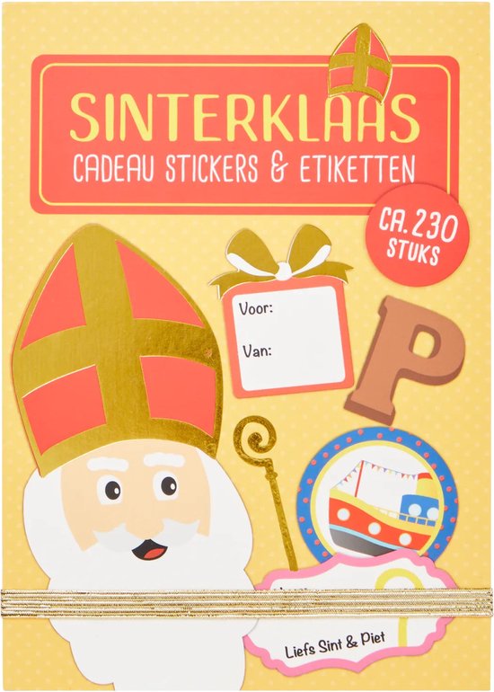 Sinterklaas Cadeaustickers en Etiketten | 230 stuks | Naamstickers ...