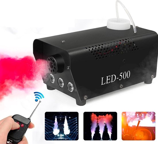 Bolture Rookmachine met LED - Rookmachine Halloween - 3 RGB LED ...