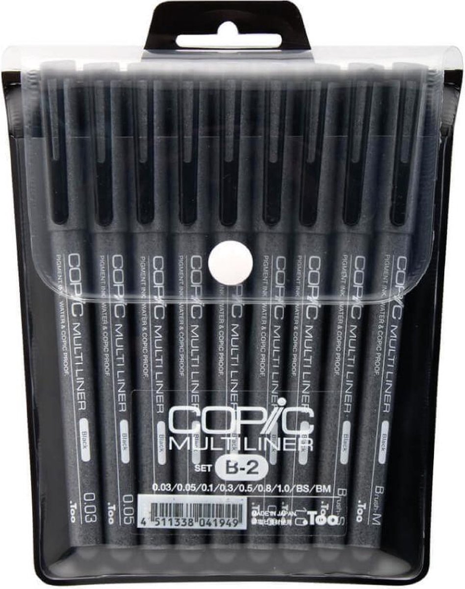 Copic Fineliners Set 8 Stuks - Multiliners Set 8 Stuks - Tekenpennen ...