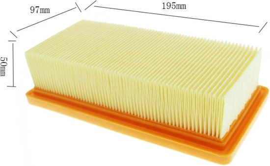 2x Vlakfilter geschikt voor Karcher AD2, AD3, AD4, AD3000, AD3200, 6. ...