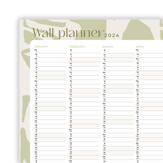 Jaarplanner 2024 - Aurora Blocks | bol