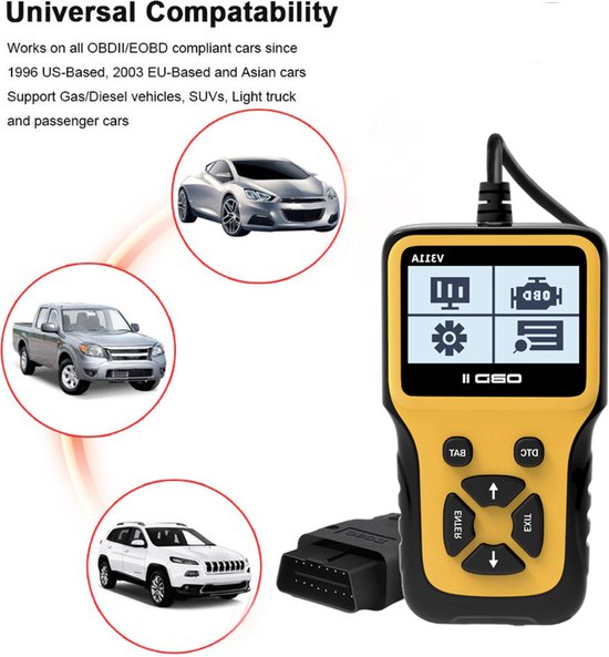 OBD2 Scanner – Auto Uitleesapparatuur Boordcomputer - OBD Storing ...