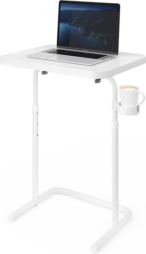 Salontafel, C-vorm, woonkamertafel bank, bank tafel met metalen frame ...