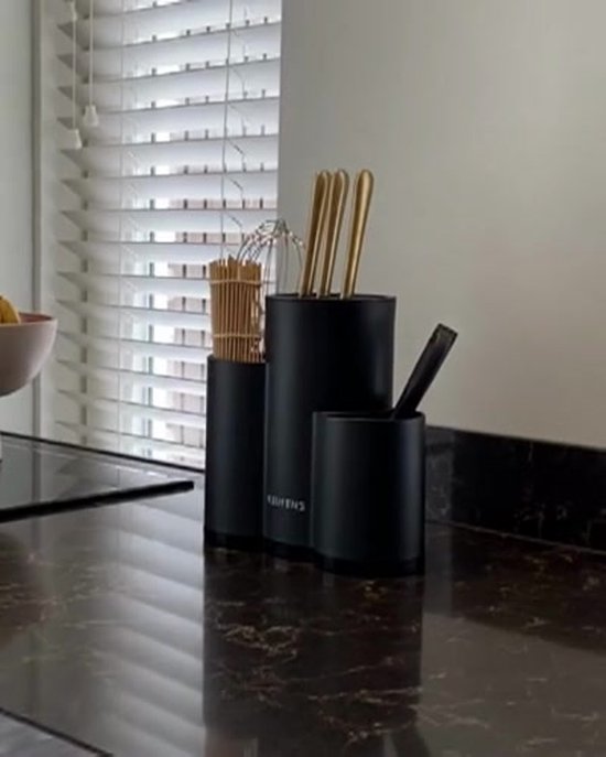 Keufens Keukengerei Houder - met Messenblok - Lepelpot - Spatelpot ...