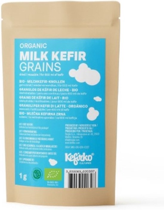 Kefirko - Starter Melk - Melk Kefirkorrels - Melkkefir - 1 gram | bol