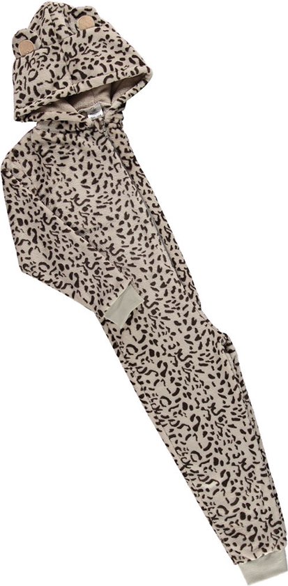 Zachte luipaard/cheetah print onesie voor kinderen wit maat 92/104 ...