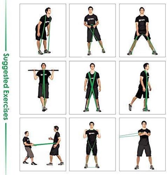 INTEY Optrekhulpband Oefeningsweerstandsbanden voor training Body ...