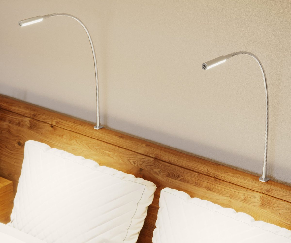 Leeslamp Bed - Set van 2 - Bedlamp Dimbaar - Bedlampjes Leeslampjes ...
