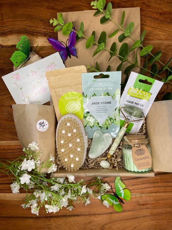 Sarah Box geschenkdoos - Beauty & Wellness - Borstel - Haarmasker ...