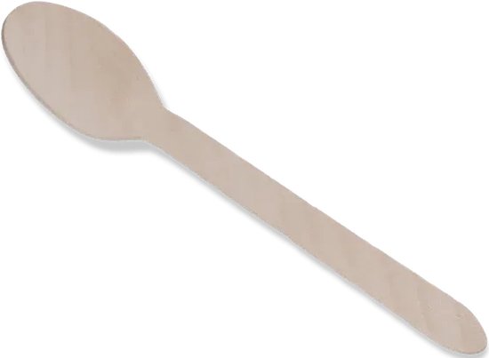 100 x Houten Lepel Wegwerp - FSC BIO - 160mm | bol