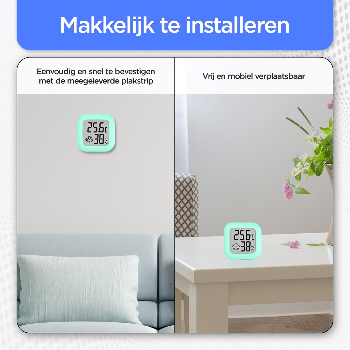 Hygrometer - Digitale Weerstation - Luchtvochtigheidsmeter ...