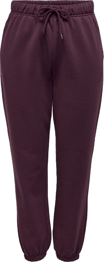 Only Play Comfort Mid Waist Brush Joggingbroek In De Kleur Bordeaux Bol