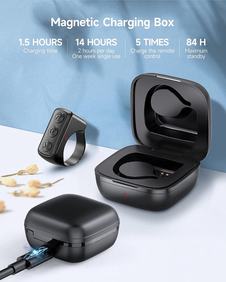 Tik tok ring - Bluetooth ring - Telefoon afstandsbediening - Handsfree ...