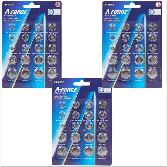 A-Force lithium High Power knoopcel batterijen | Batterij voor horloges | Batterij... | bol.com
