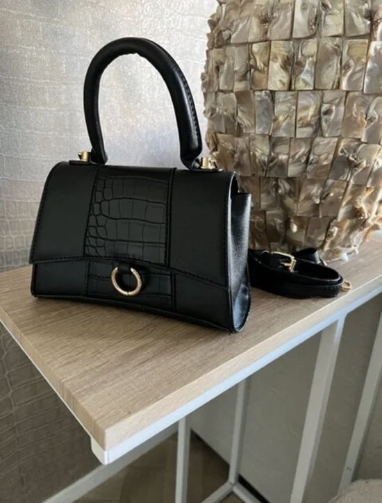 Cute croco bag black | bol.com