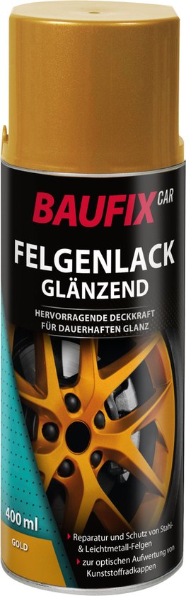 BAUFIX Velgenlak goud glanzend 400 ml | bol