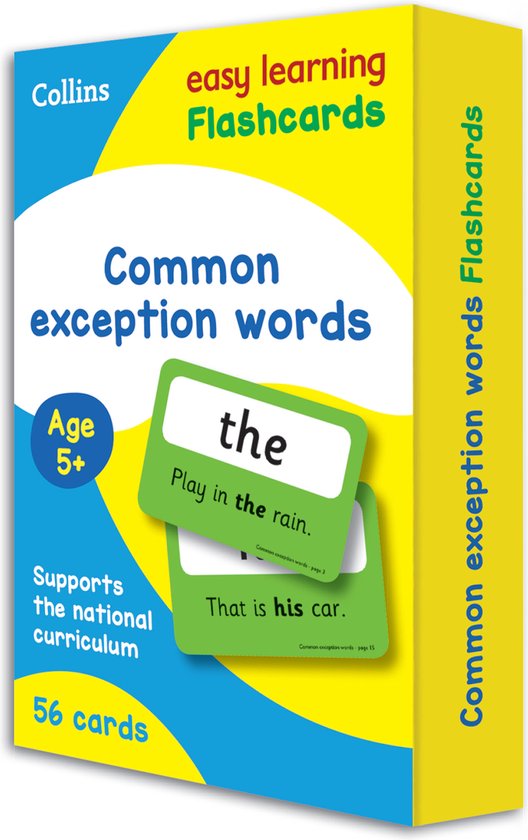 Common Exception Words Flashcards | bol