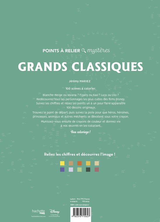 Disney Grands Classiques Disney Point à Rèlier - Coloriage point à ...