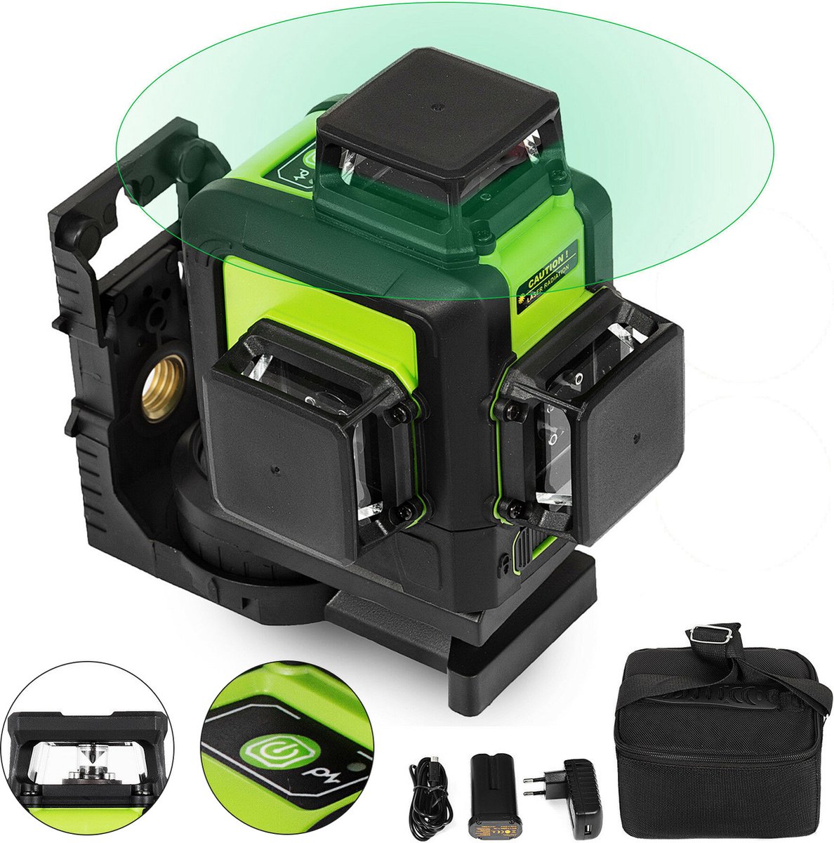 VEVOR Zelfnivellerende Laserwaterpas-12-lijns -360 Graden Roterende ...