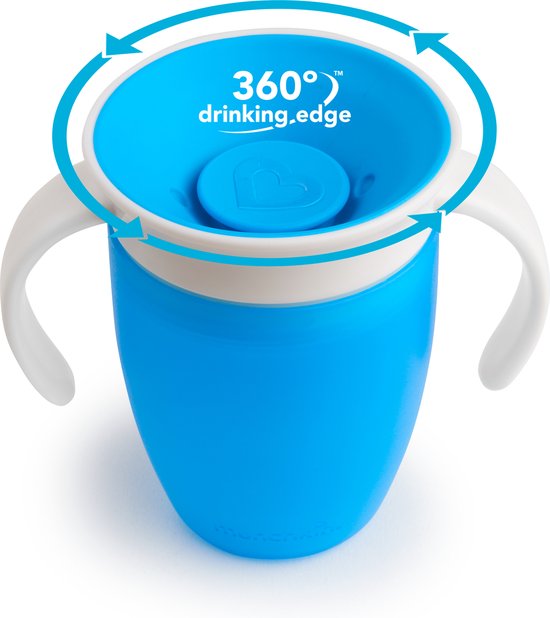 Munchkin Combi Miracle 360 Trainer Cup Blauw + By My Side Uil Rugzak ...